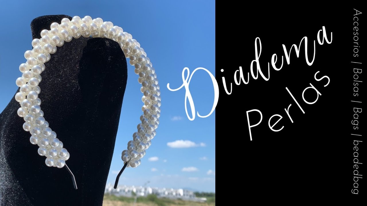 Diadema de PERLAS | accesorios | manualidades | diy | hazlo tu misma ...
