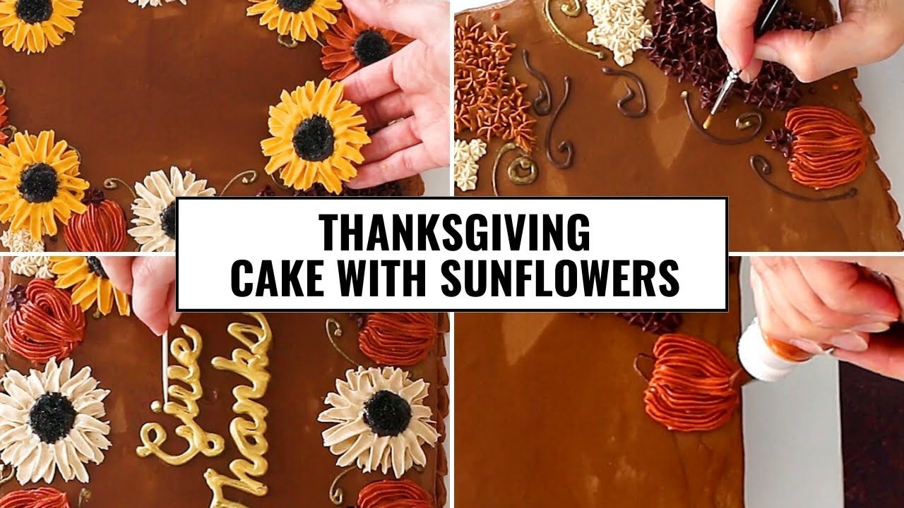 Give Thanks Cake Tutorial - YouTube