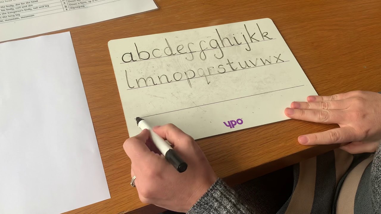 Letter formation/hand writing-no joins Part 2 - YouTube