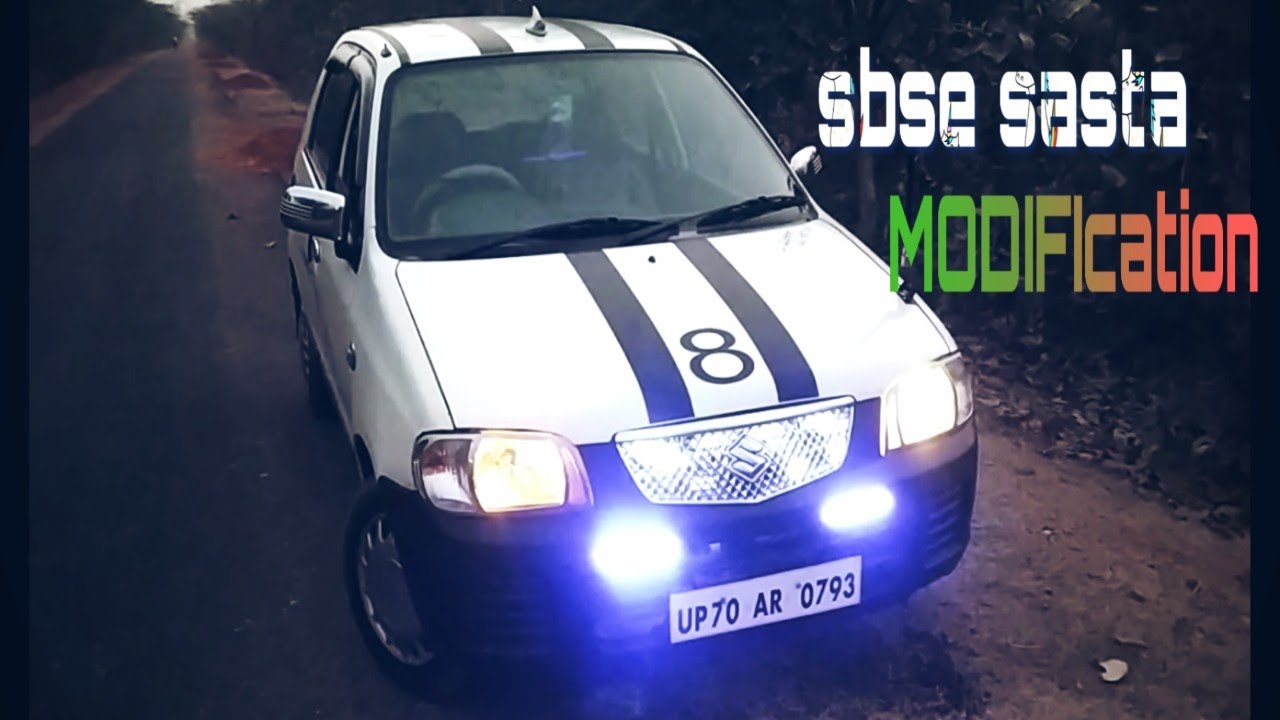 Alto modified | Modified Car | Maruti Alto Modified | Car Wheels - YouTube