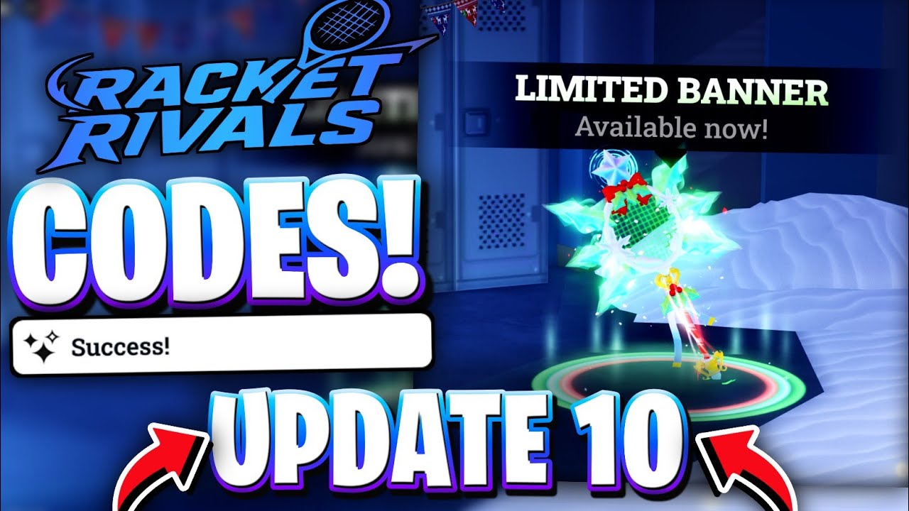 ☃️[MEGA UPDATE] ALL NEWEST UPDATE 10 CODES FOR RACKET RIVALS | ROBLOX ...