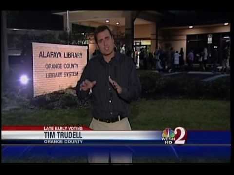 Reporter Tim Trudell - Election '08 Orange County, FL - YouTube