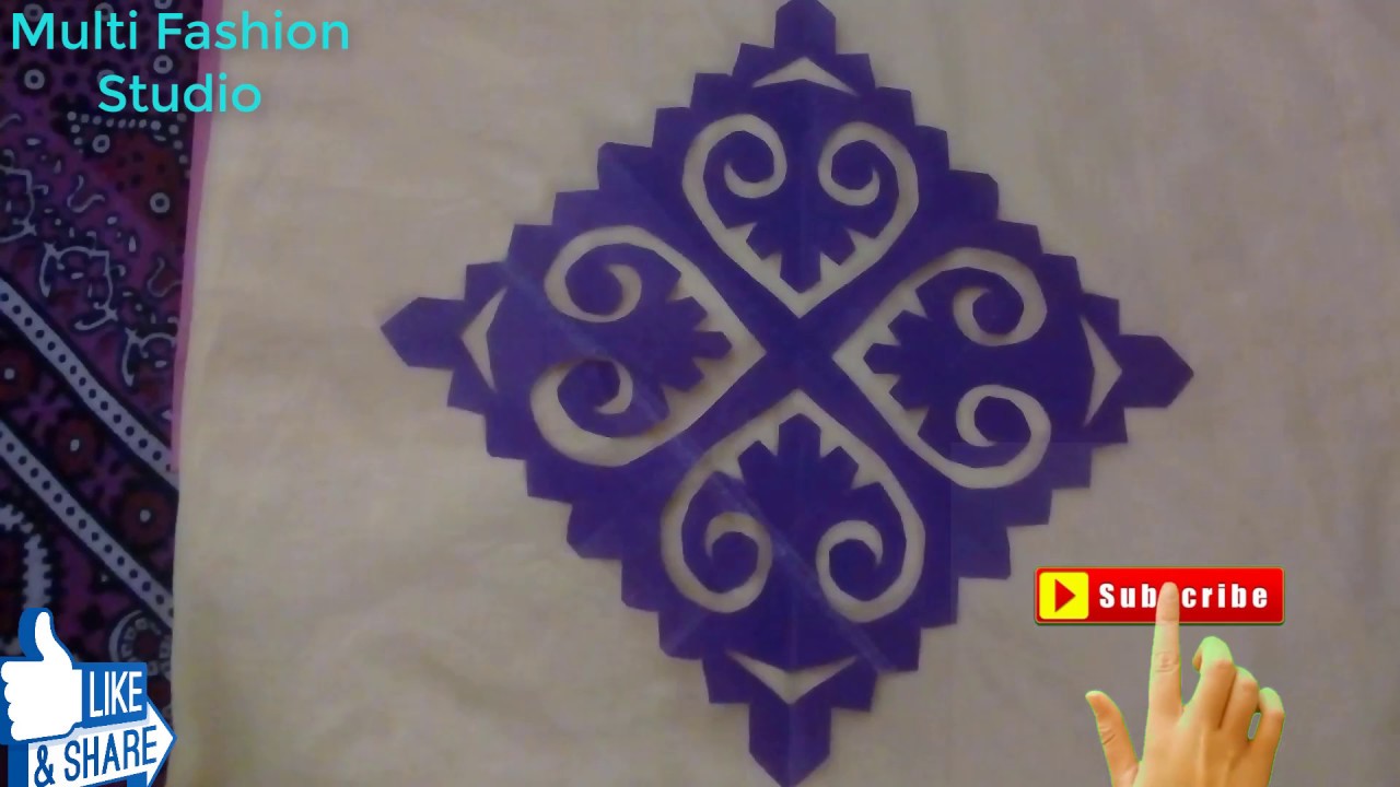 Latest Applic Design / Applique motif cutting - YouTube