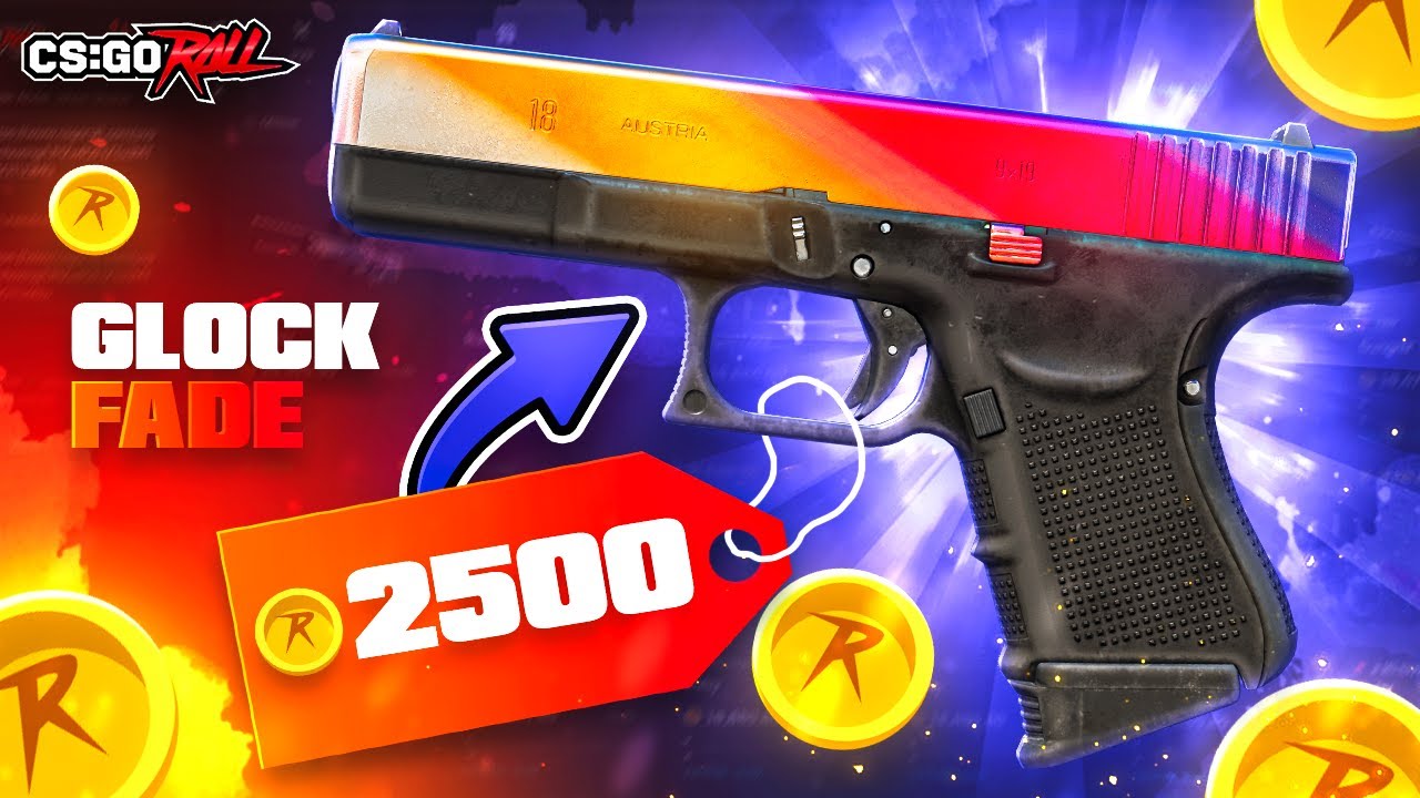 CSGOROLL TOP ITEM 0.1% CRAZY GLOCK FADE PULL!? - YouTube