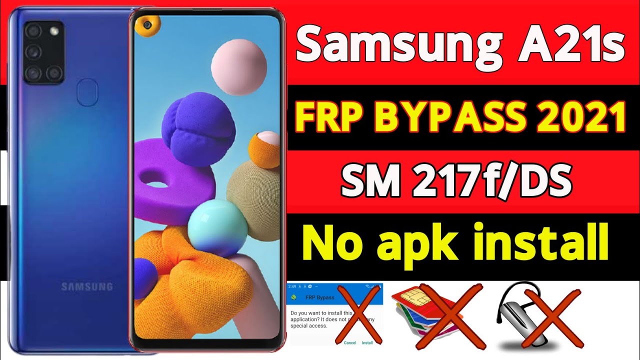 Samsung a21s frp bypass android 10 | Sm-a217f/ds frp bypass | Samsung ...