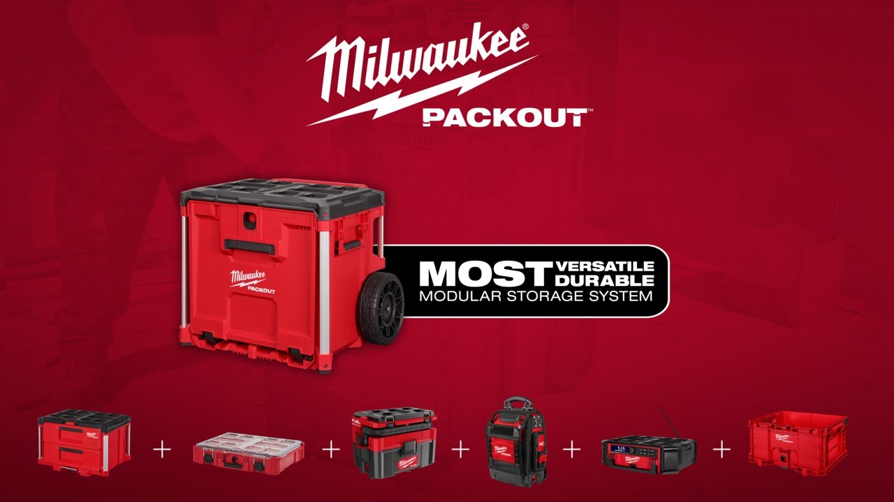 Milwaukee PACKOUT Rolling Single Drawer - YouTube