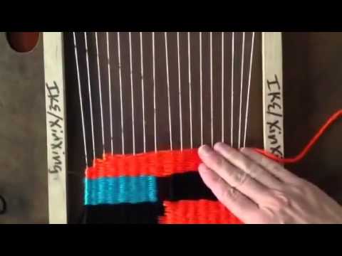 Weaving: How to create diagonals/triangles in tapestry weaving (5th ...