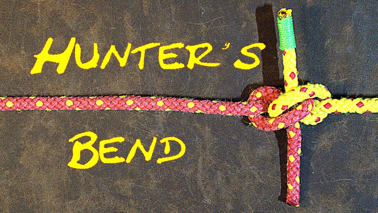 How to Tie the Hunter's Bend - How to Tie the Rigger's Bend - YouTube