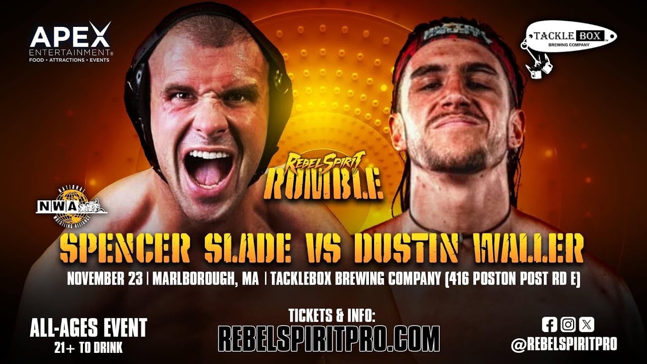 NWA Star Spencer Slade vs Dustin Waller - Rebel Spirit Pro - YouTube