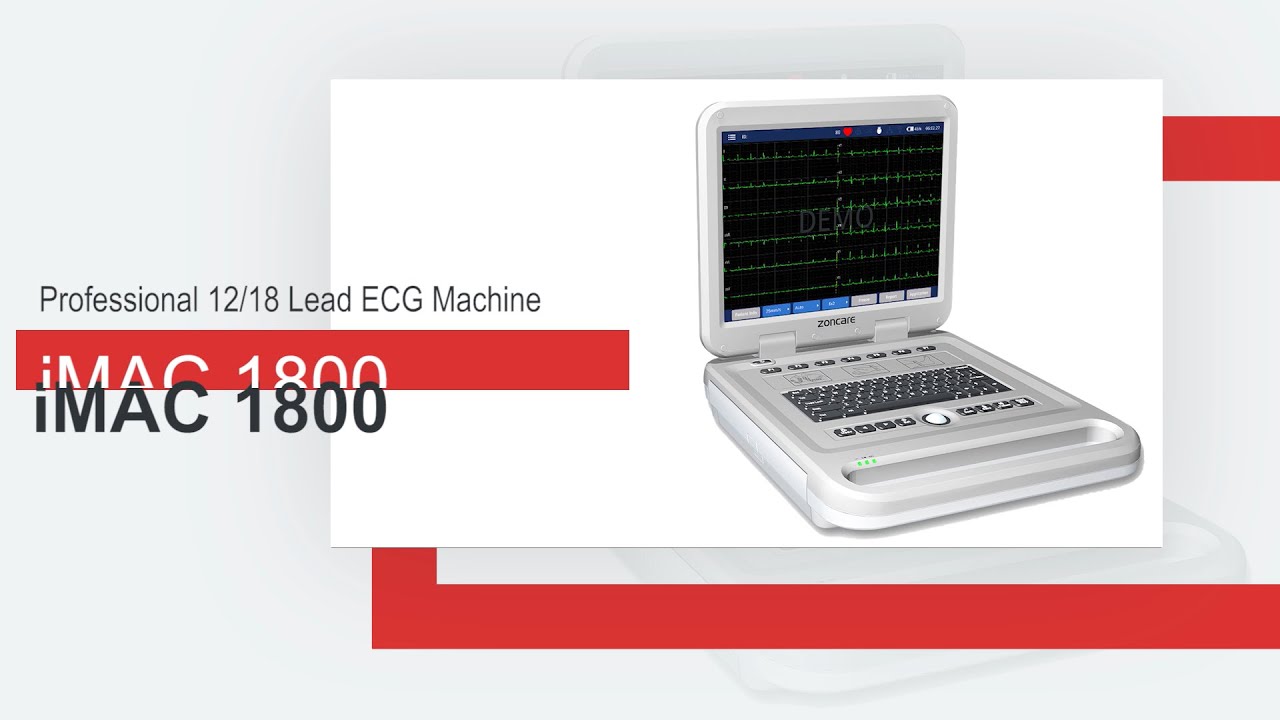 iMAC 1800 | Professional 12/18 Lead ECG Machine - YouTube