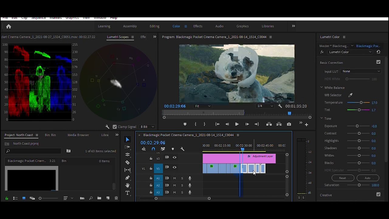 How I colour correct on the bmpcc (original) - YouTube