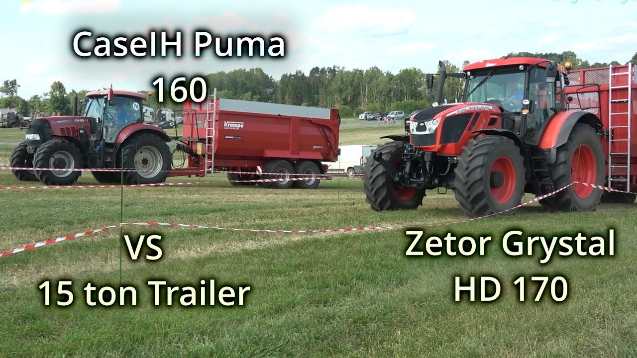 Agriculture tractors / Zetor Grystal HD 170 vs CaseIH 160 PUMA - YouTube