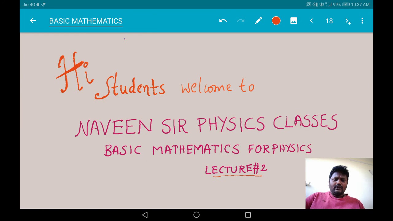 BASIC MATHEMATICS FOR PHYSICS-LECTURE #2 - YouTube