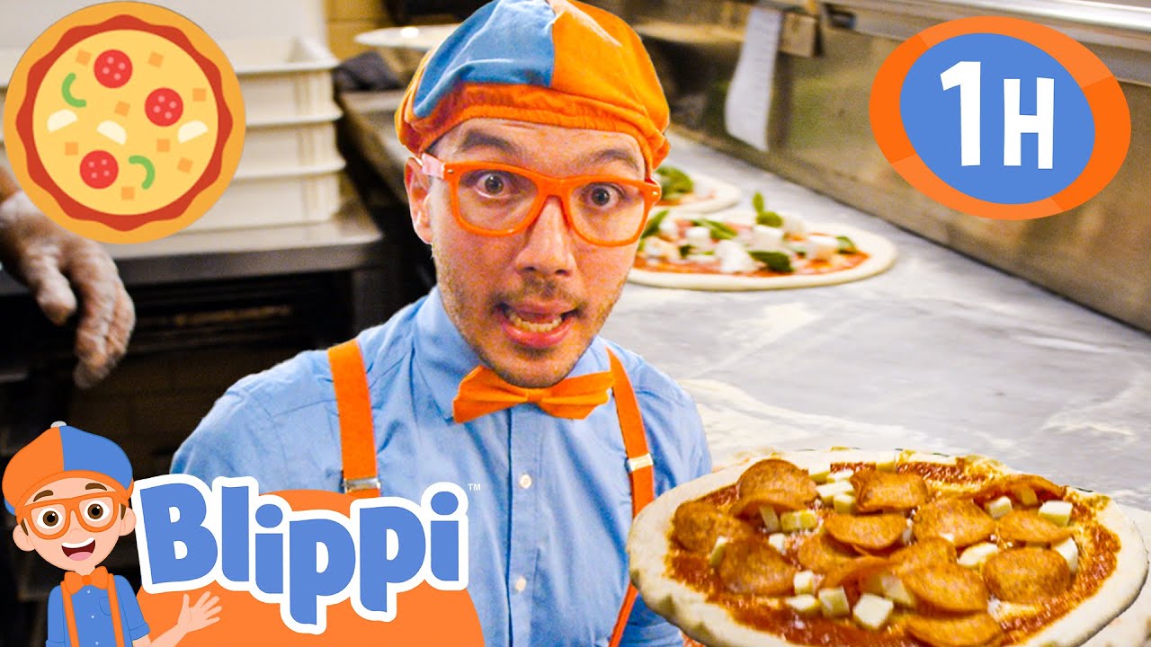 Blippi's Italian Pizza Lesson | Blippi | 🚌Wheels on the BUS Songs! | 🚌 ...