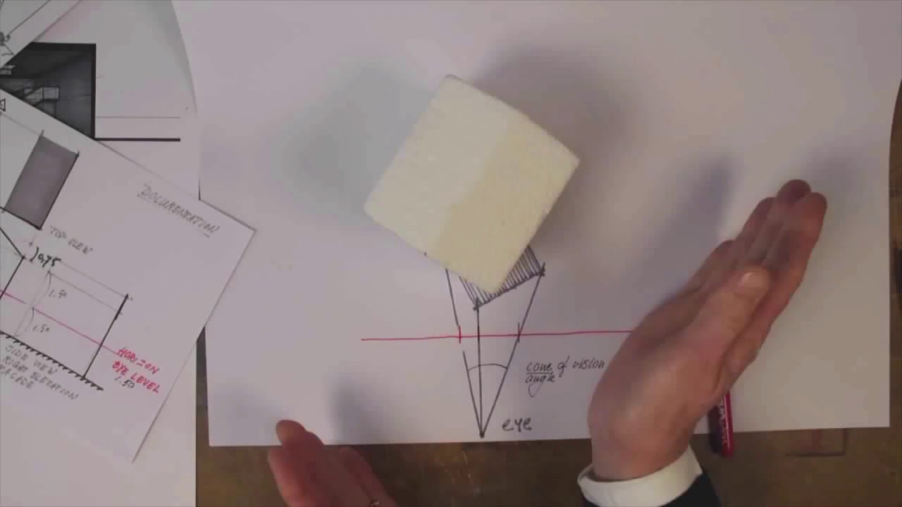 Handdrawing 3: How to draw a cube with construction method - YouTube