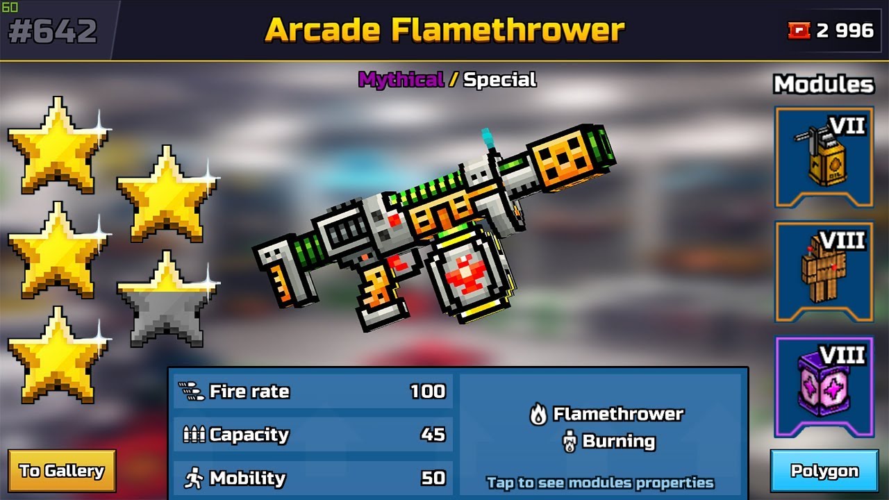 Arcade Flamethrower - Pixel Gun 3D - YouTube