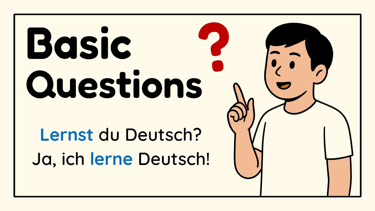 Basic Questions in German (A1 Lesson 4) - YouTube