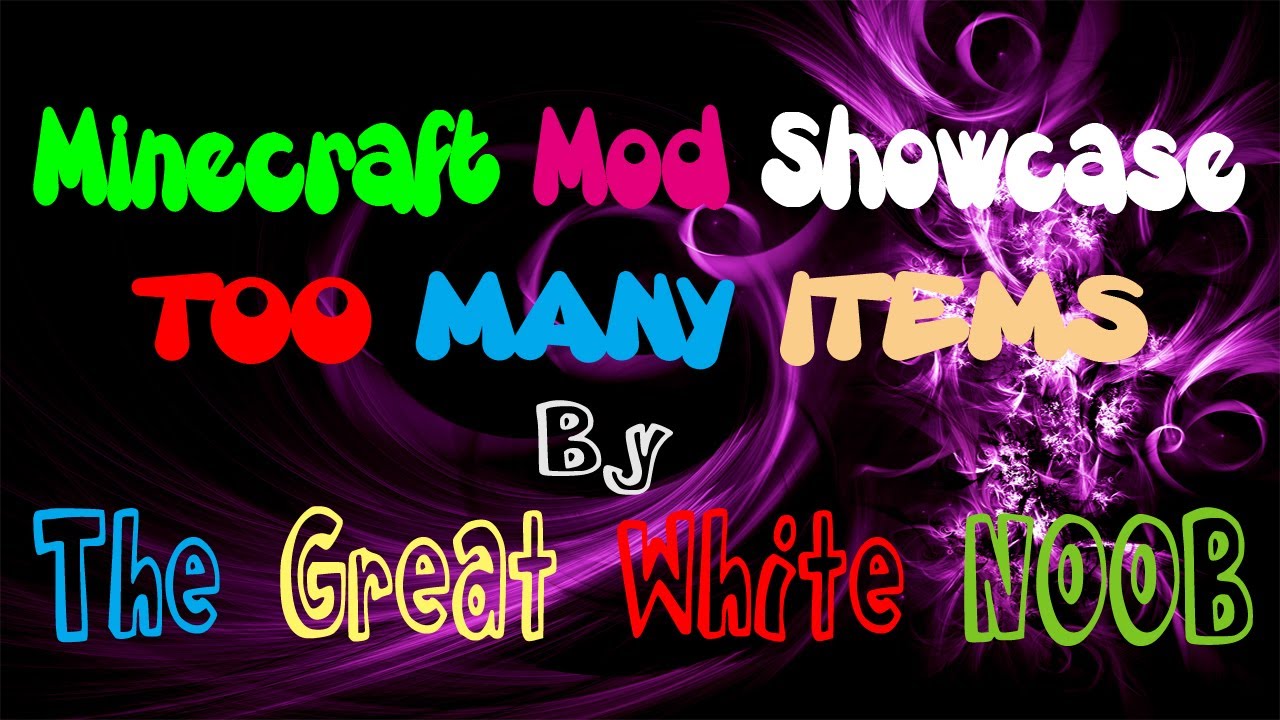 Minecraft Too Many Items Mod Showcase 1.6.4 - YouTube