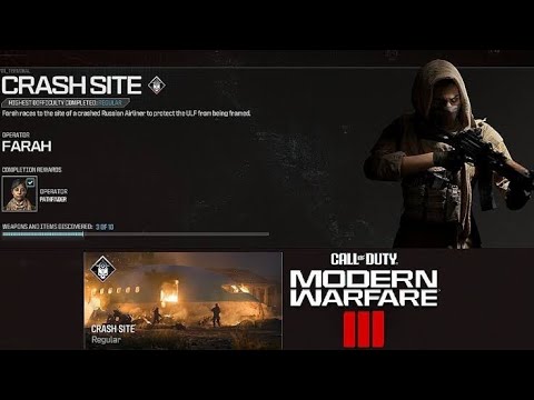 Crash site call of duty MW3 - YouTube