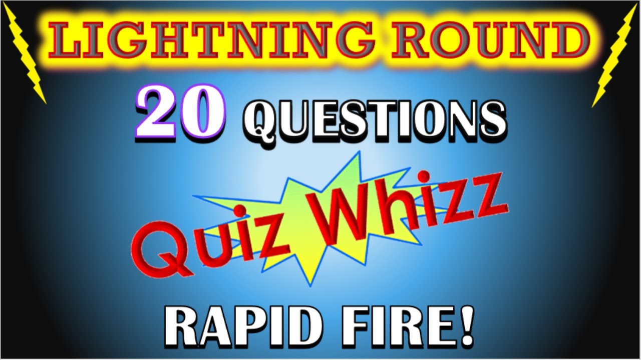 (No.4) READY, SET, GO! 20 RAPID FIRE TRIVIA QUESTIONS. LIGHTNING ROUND ...