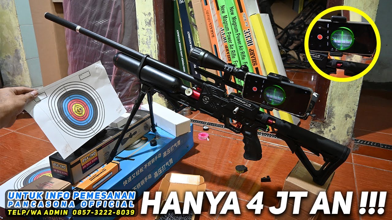 Harga dan tes akurasi senapan angin PCP BOCAP PREDATOR FULLSET termurah ...