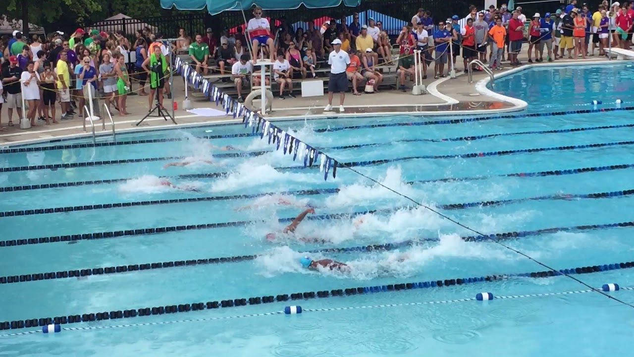 2018 NVSL All Stars: 15-18 Boys 50m Free Heat 3 - YouTube