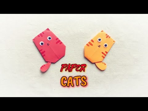 How to make Paper Cat | Origami Paper Cat - YouTube