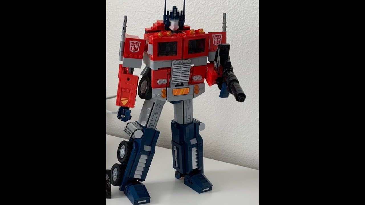 Reviewing and showing how to transform Optimus Prime Lego set - YouTube