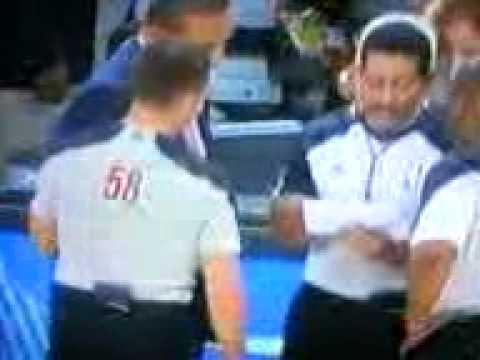 Referee scratch n sniff with his butt - YouTube