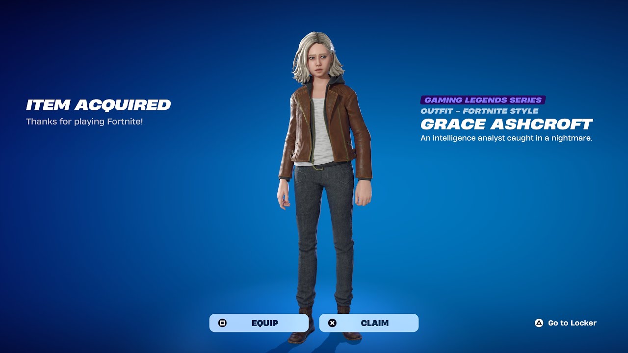 HOW TO GET RESIDENT EVIL REQUIEM GRACE ASHCROFT SKIN IN FORTNITE! - YouTube