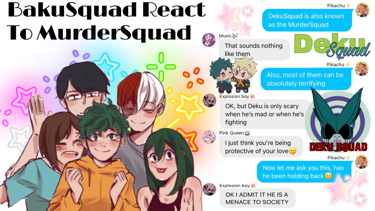 BakuSquad React To MurderSquad | BKDK |BakuDeku | DekuSquad | MHA ...