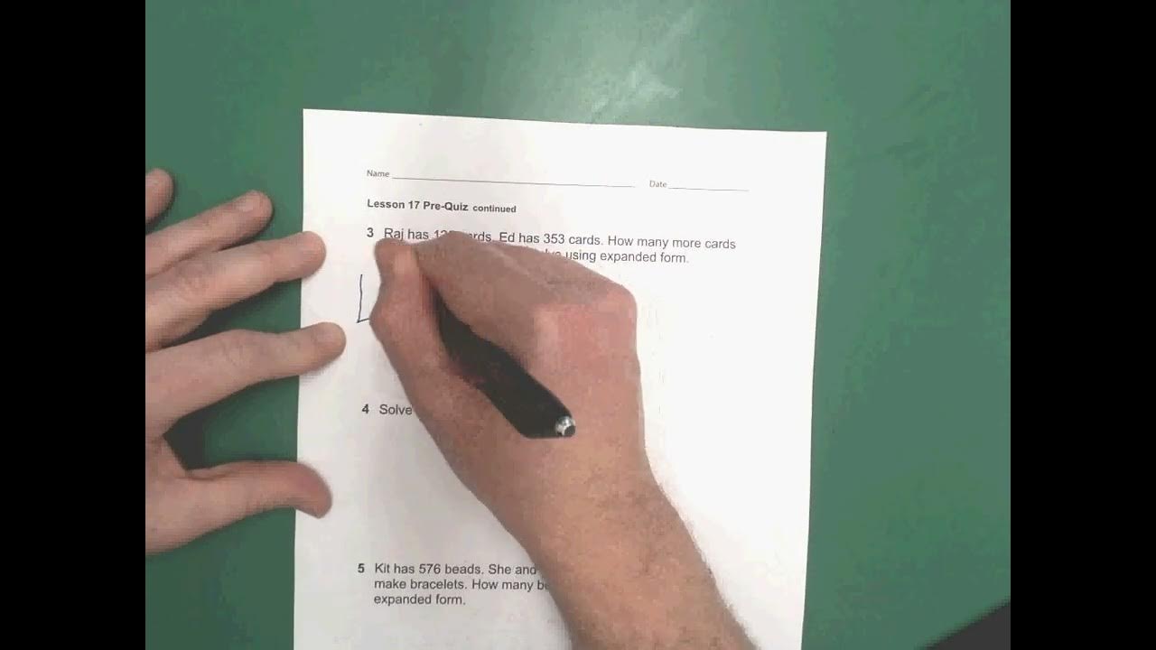 2nd Grade iReady Math - Unit 3 - Lesson 17 - YouTube