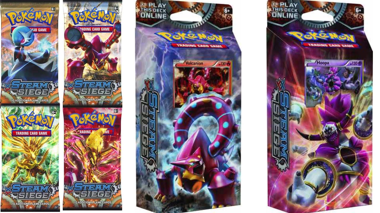 Pokemon TCG XY 11 Steam Siege Packs and Theme Decks - YouTube