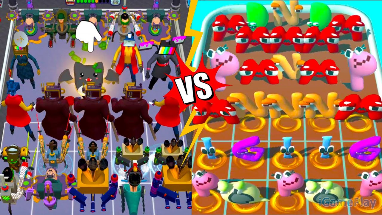 Toilet Monster Merge War VS Merge Alphabet Lore Run ⭐ Merge Simulator ...