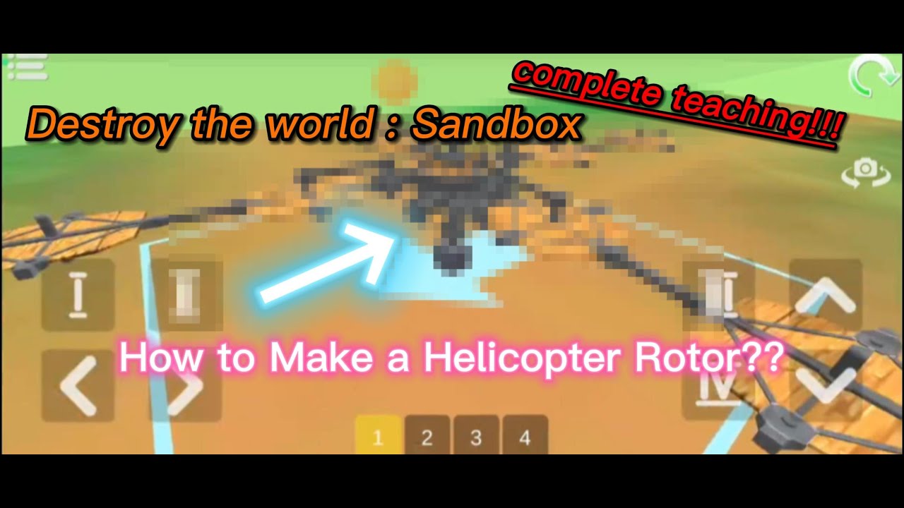 Destroy the world : Sandbox-----How to Make a Helicopter Rotor ...