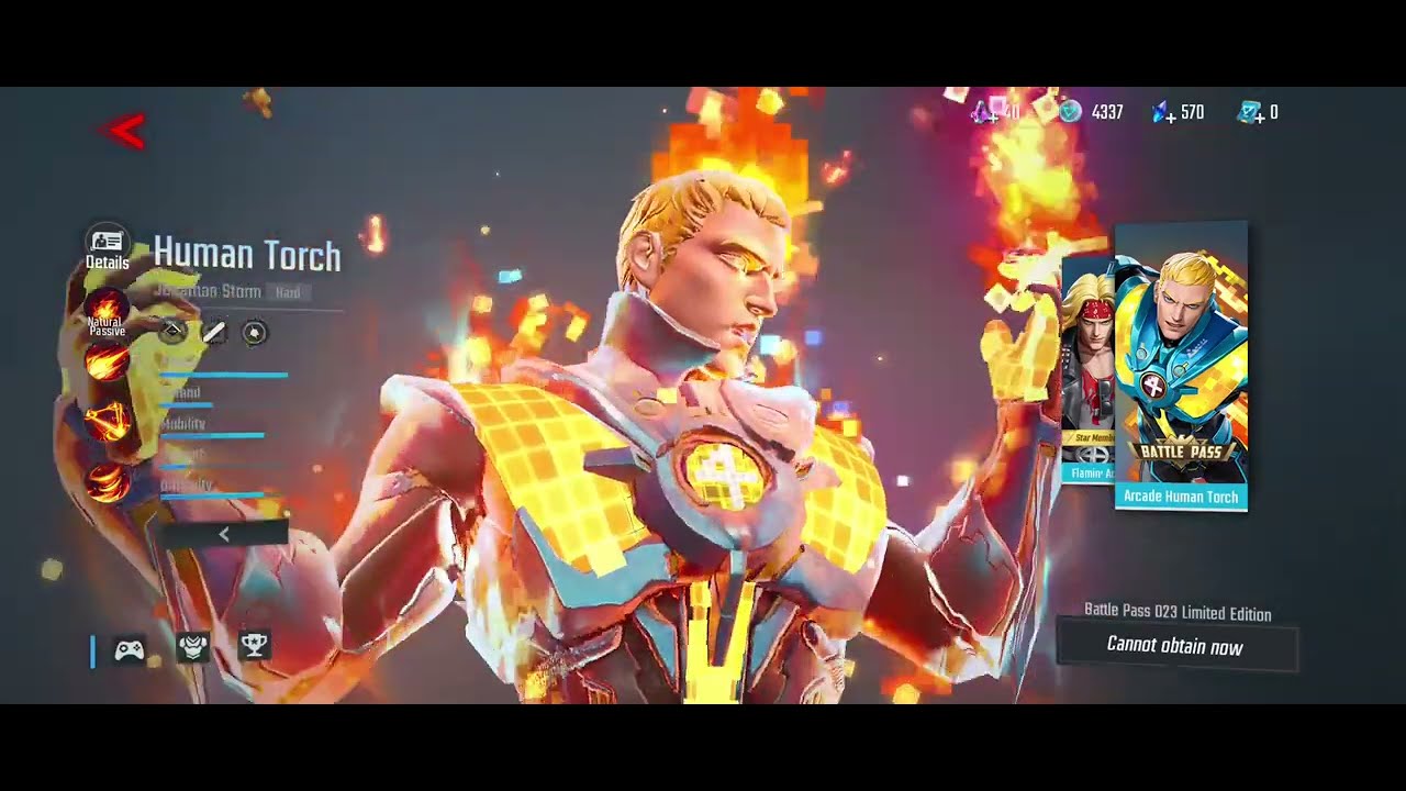 "LKD" HUMAN TORCH [MAVEL SUPER WAR] - YouTube