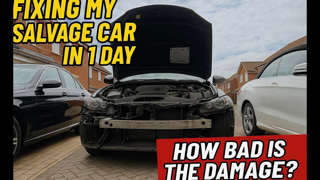 Can We Fix This Salvage Car In 1 Day ? PART 3 - YouTube