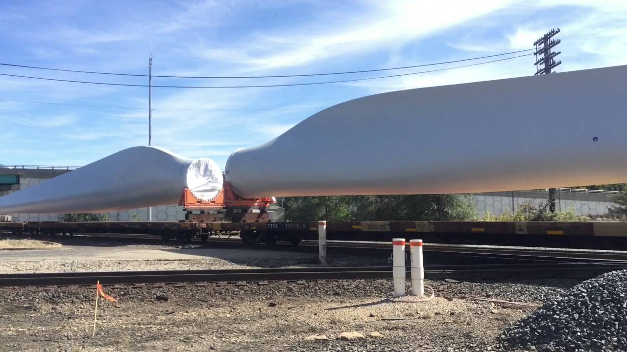 CSX Windmill Blade Train, Effingham Illinois, Oct. 2016 - YouTube
