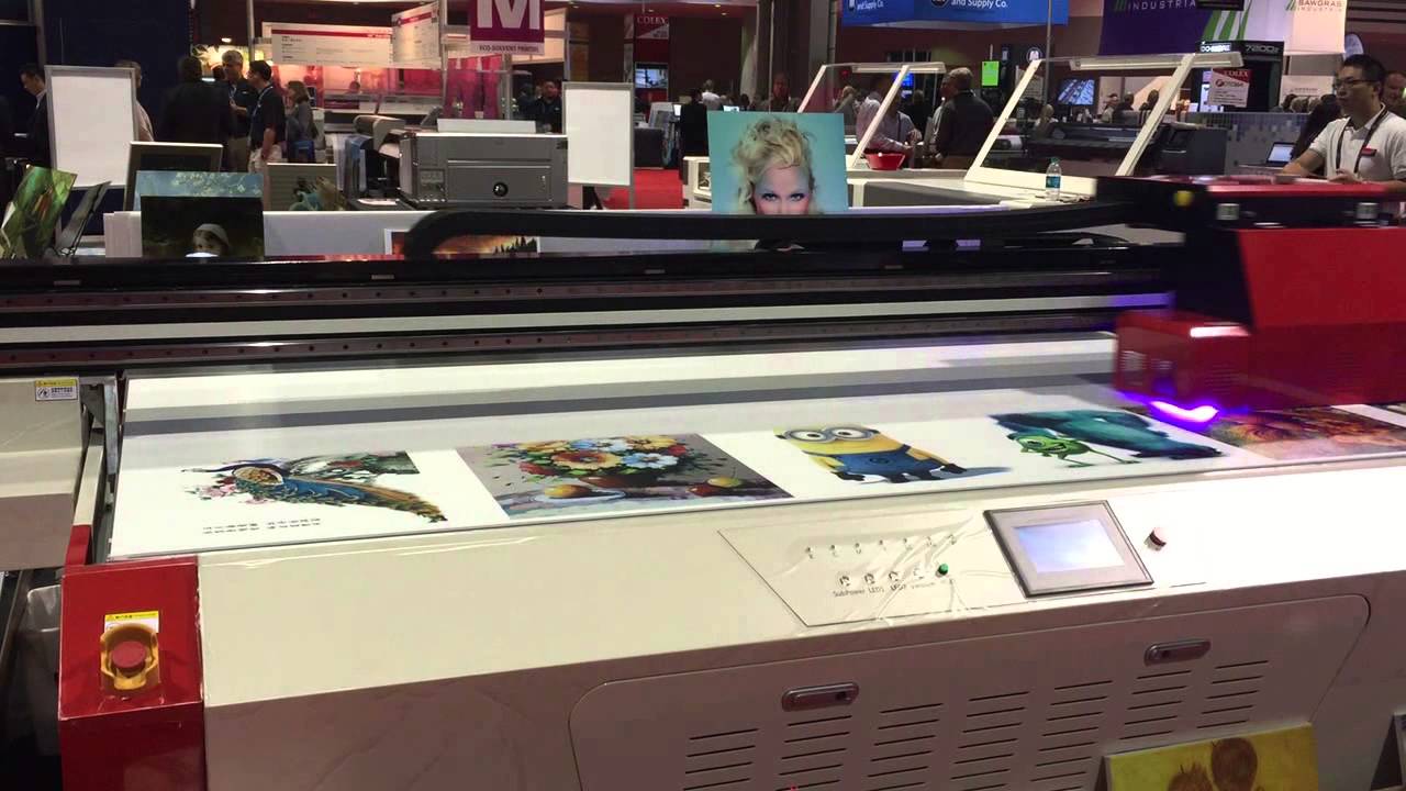Rose Graphix Flatbed Printer 4x8 MC48-G5 - YouTube