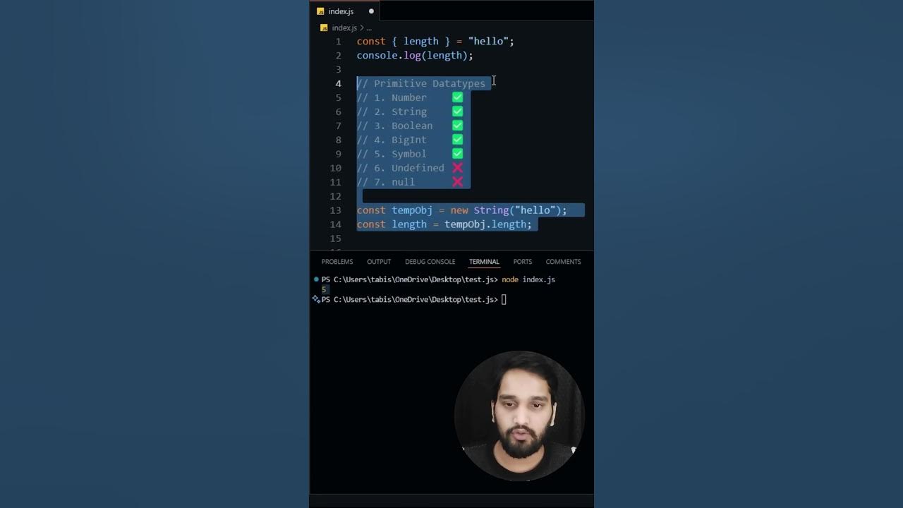 Wrapper class | Object destructuring in js | #javascript |#interviewquestion | # ...