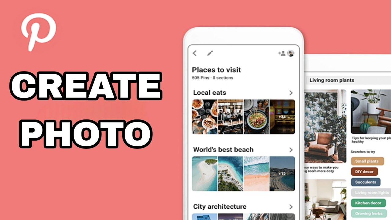 How To Create Photo On Pinterest Lite App - YouTube