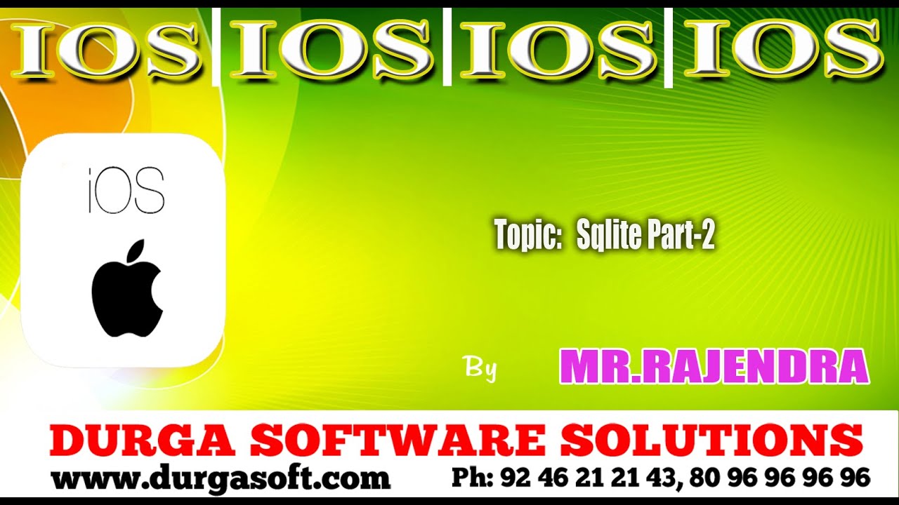 IOS || Sqlite Part-1 - YouTube