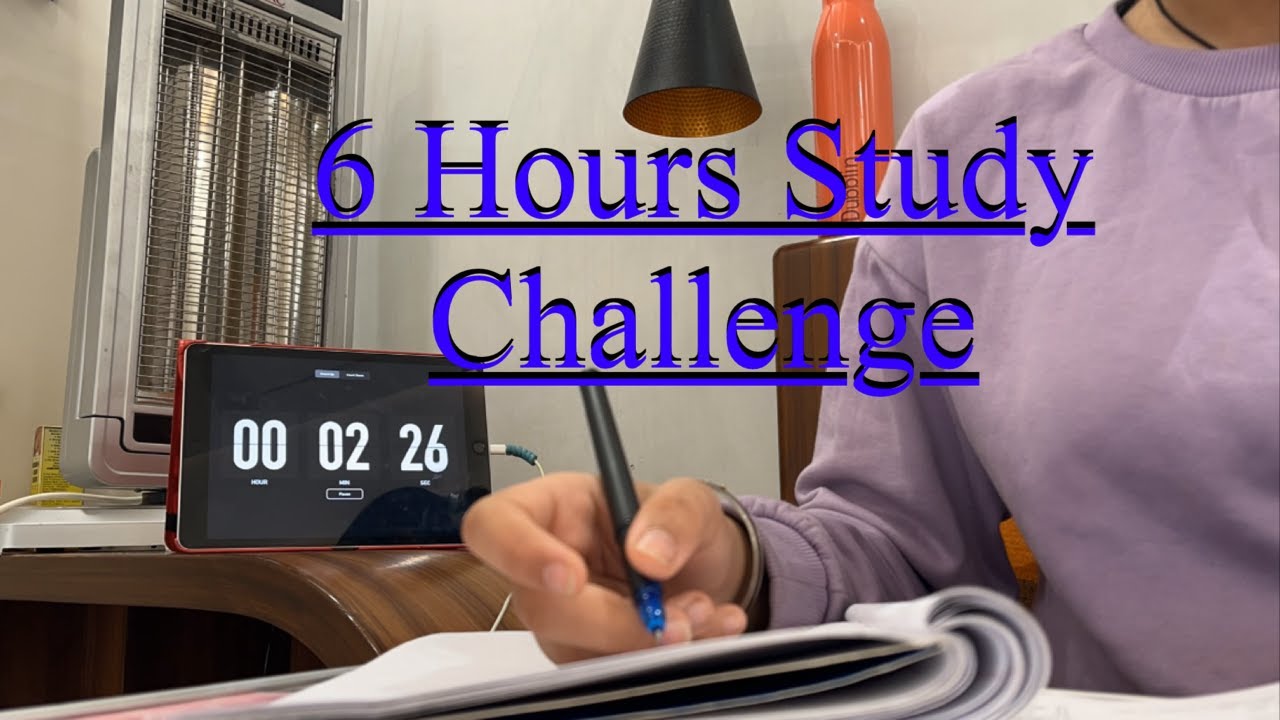 6 Hours Study Challenge #studymotivation #studychallenge # ...