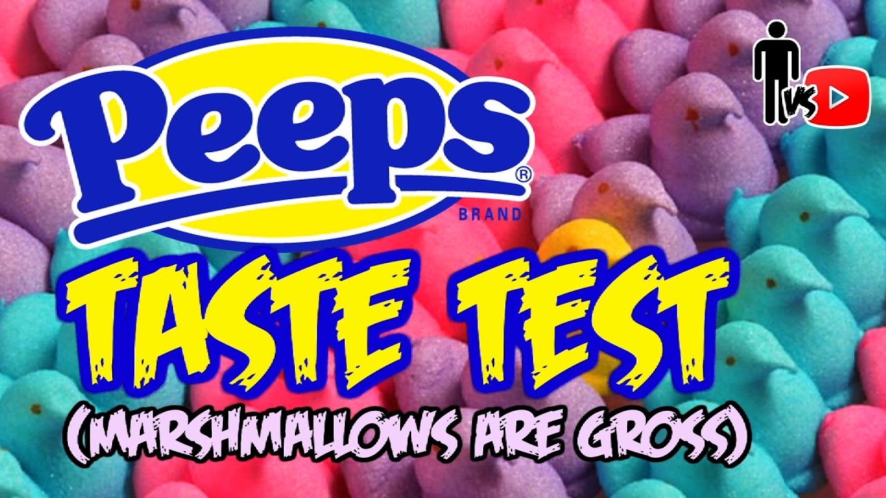 Peeps Taste Test - Marshmallows are gross - Man Vs Youtube - YouTube