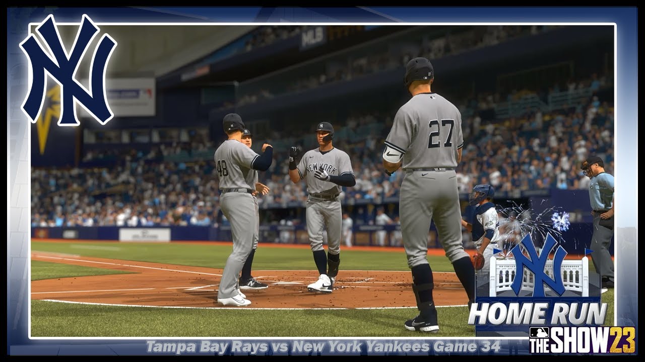MLB THE SHOW 23 - Tampa Bay Rays vs New York Yankees Game 34 - YouTube