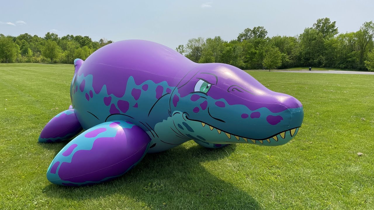 Mosasaur Inflation Time-Lapse - YouTube