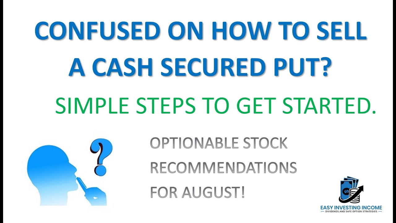 Cash Secured Puts for Beginners | 3 Optionable Stock Recommendations ...