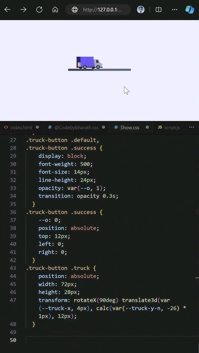 Day 031 - 🤯 Micro Css order button v3 animation #coding #webdevelopment #frontend # ...