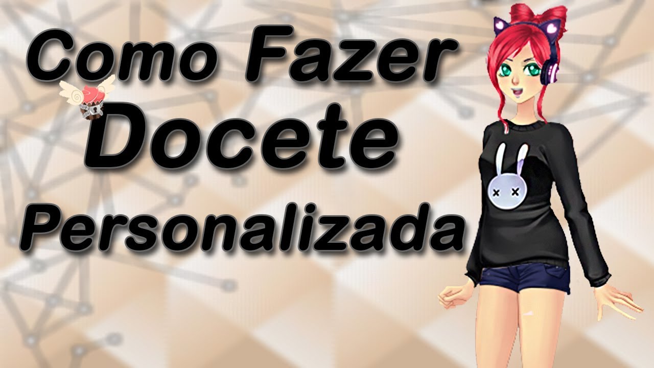 Como fazer docete personalizada - YouTube