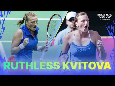 18-year-old Petra Kvitova ridiculous strength 💪 | 2008/2009 Billie Jean King Cup